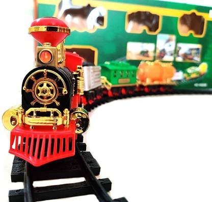 Just craft Battery Operated Choo Choo Classical Train Toy Set for kids ...