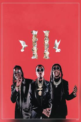 Migos Culture Album Cover Matte Finish Poster Paper Print ...