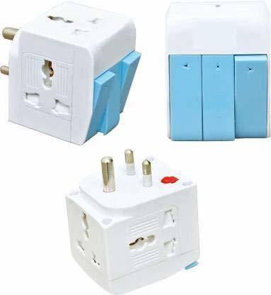 EMBox 3 Way Extension Board 3 Pin Universal Socket Multi Plug with ...