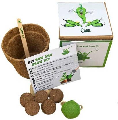 CYBEXIS Chilli Growing Kit Seed Price in India - Buy CYBEXIS Chilli ...