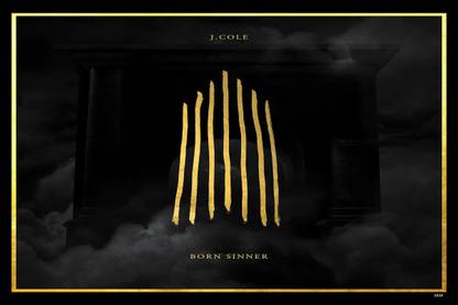 J. Cole Born Sinner Rare Album Cover Matte Finish Poster Paper Print ...