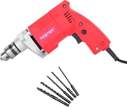 FOSTER 400W Drill Machine FPD-010A with 5 High Quality Bits Pistol Grip ...