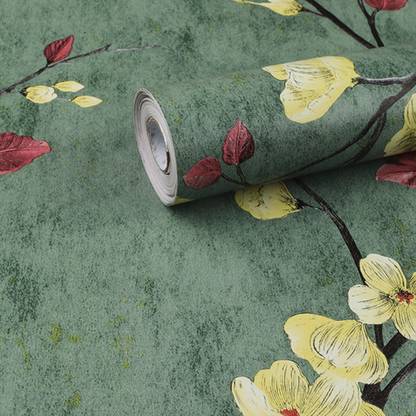 Flipkart SmartBuy Floral & Botanical Multicolor Wallpaper Price in ...