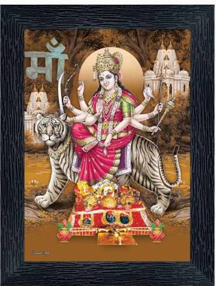 pnf Durga Maa Religious Frame with Acrylic Sheet for Worship/Pooja20625 ...