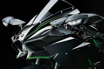 Kawasaki Ninja H2R Super Bike Matte Finish Poster Paper Print - Sports ...