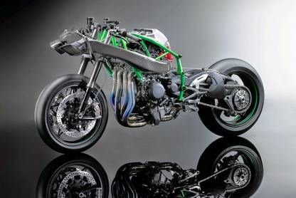 Kawasaki Ninja H2R Super Bike Matte Finish Poster Paper Print - Sports ...