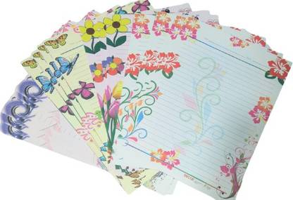 Flipkart.com | ROYALSHOP A4-100 DESIGNER SHEETS ONE SIDE RULED ONE SIDE ...