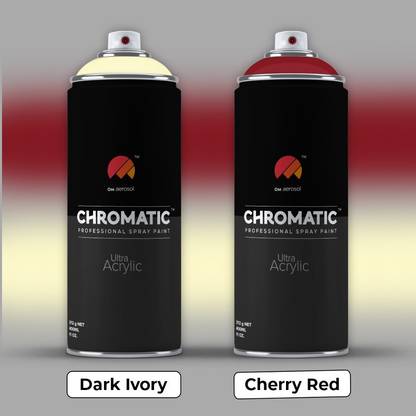 Chromatic Dark Ivory & Cherry Red Spray Paint 400 ml Price in India ...