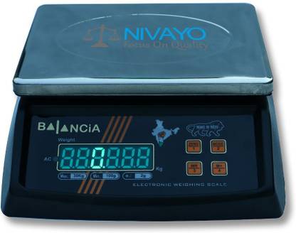 NIVAYO Balancia 30kg Steel Plate Double Display High Quality Weight Machine For Kitchen/Shop ...