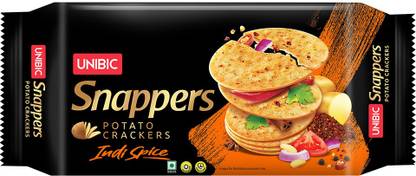UNIBIC Snappers Potato Crackers Indi Spice Spicy Biscuit Price in India ...