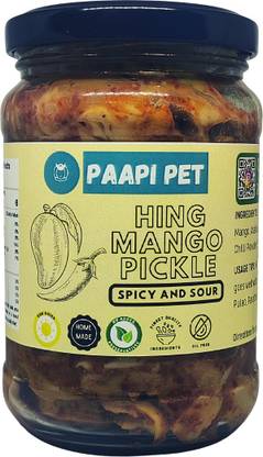 PAAPI PET Hing Mango Pickle - Sour and Spicy- 250g | No Oil | 100% ...