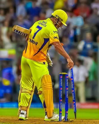 MS DHONI poster Waterproof Vinyl Sticker Poster Photographic Paper ...