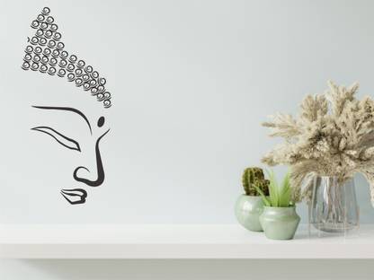 Approach home décor 60 cm lord buddha wall Sticker Self Adhesive ...
