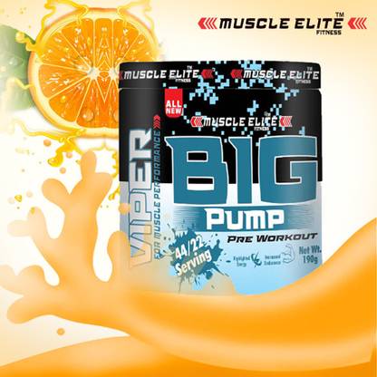 MUSCLE ELITE FITNESS Big Pump Pre Workout Supplement Increased Energy ...