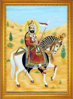 CRAFTSCORNER Baba Ramdev ji maharaj Religious Frame Price in India ...