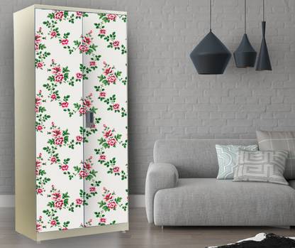 decorative design Almirah Sticker Extra Large Floral Design for Almirah ...