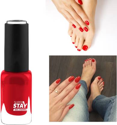 ADJD BLOOD RED NAIL PAINT SUPER STAY MATTE FINISH JET BLACK - Price in ...