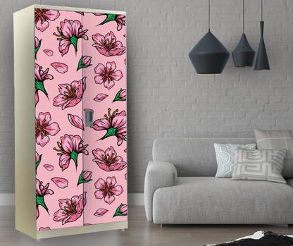 digital print world Almirah Sticker Extra Large Floral Design for ...