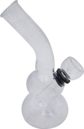 GREENS 5 Inch Bend Burner Transparent Glass Smoking Beer Bong Funnel ...