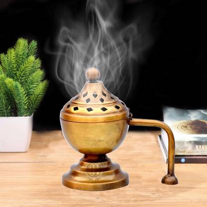 Dsh Loban Burner Sambrani Dhoop Burner with Handle for Home Purifying ...