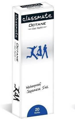 Classmate Octane Gel Refill with Blue Ink - Pack of 40 Refills Gel Pen ...
