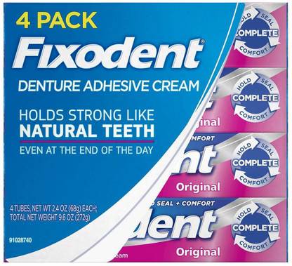 Fixodent Denture Adhesive Cream PK 4 Toothpaste - Buy Baby Care ...
