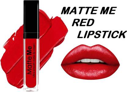 Shiny Red Matte Lipstick | Lipstutorial.org