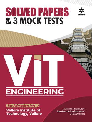 3 Mock Tests and Solved Papers for Vit Engineering 2022: Buy 3 Mock ...