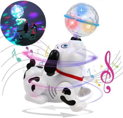 LEVIATHAN Dancing Dog Toy Musical Dancing Toy with Sound LED Light Ball ...
