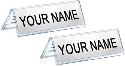 Kebica Name Plate Holder stand for Office Business Meeting Organize ( 8 ...