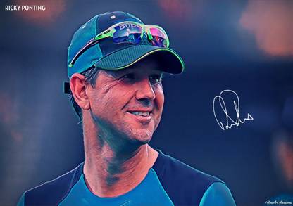 Ricky Ponting Australian cricket coach Art Effect Poster 03 ...