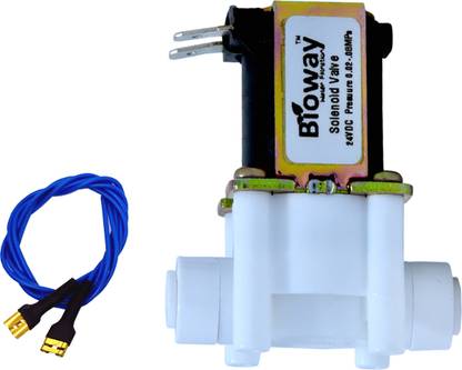 bioway 24VDC SV SOLENOID VALVE WITH 1/4 SIZE PUSH FIT CONNECTION + LUG ...