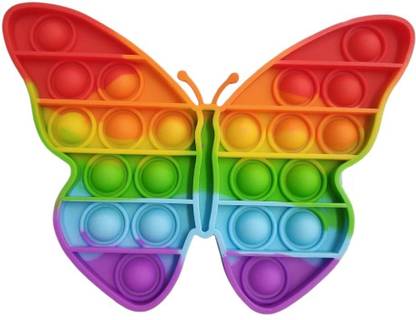 Tzoo Rainbow Butterfly Pop It Push Pop Bubble Sensory Fidget Toy Price ...