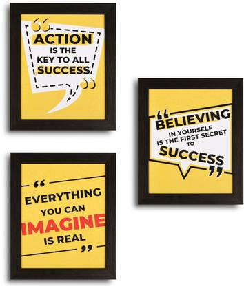 Motivational Wall Frames for Office, Study Room, Living Room, Bedroom ...