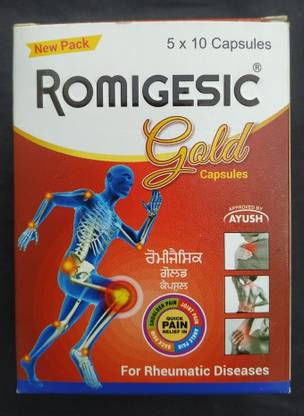 Omni ROMIGESIC GOLD Ayurvedic CAPSULES For Rheumatic Diseases Approved ...
