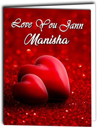 I Love Manisha Name Wallpaper
