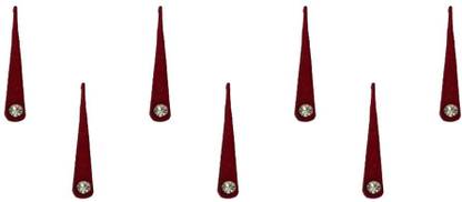 Comet Busters Long Maroon Tilak Bindi With Single Stone (20mm) (BV1453 ...