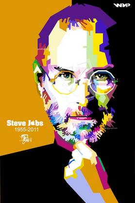 Steve Jobs Poster MultiColor PhotoPaper Print 12 inch X 18 inch ...