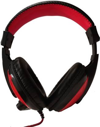 MICRODIGIT Stereo Sound Wired Over-Ear Headphones with Adjustable Mic & Volume Control Wired ...