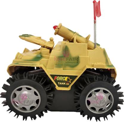 ROSEFAIR Military Shade Tumbling Tank 360° Action Stunt Tank with Red ...