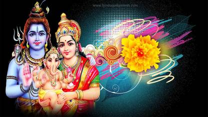 Lord Shiv Parvati Poster Photographic Paper - Religious posters in ...