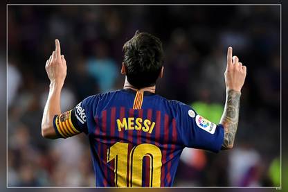 Lionel Messi Goal Barcelona Soccer Football Album Cover Matte Finish ...