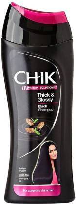 Chik Protein Solutions Thick & Glossy Black Shampoo 180ml (180 ml ...