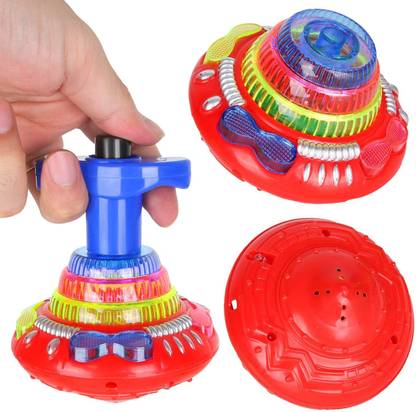 Krypton Spinning Top with Lights & Music Light Up Peg Tops LED Spin ...