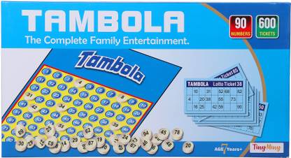 Tiny Miny Tambola game set with 600 ticket and family entertainment ...