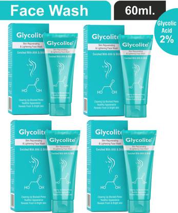 Glycolite Skin Rejuvenating & Lightening 4x60 ml Face Wash - Price in ...