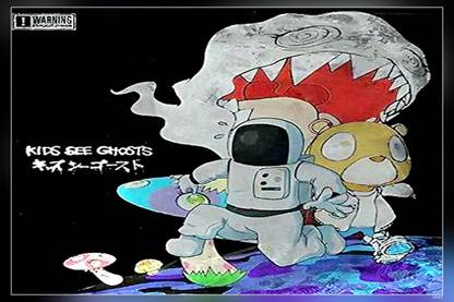 Kanye West Kids See Ghosts Kid Cudi Album Cover Matte Finish Poster ...
