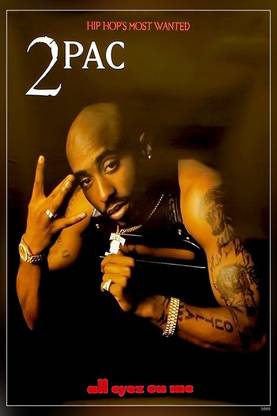 All Eyez On Me 2Pac Eyes Matte Finish Poster Paper Print - Animation ...