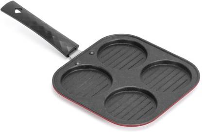 Aanshi Nonstick 4 Cavity Mini Uttapam Pan Multi Snack Maker 4 in 1 Pan ...