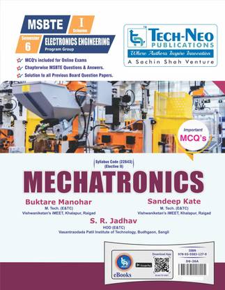 Mechatronics For MSBTE I Scheme Includes Typical MCQ's (Elective-II ...